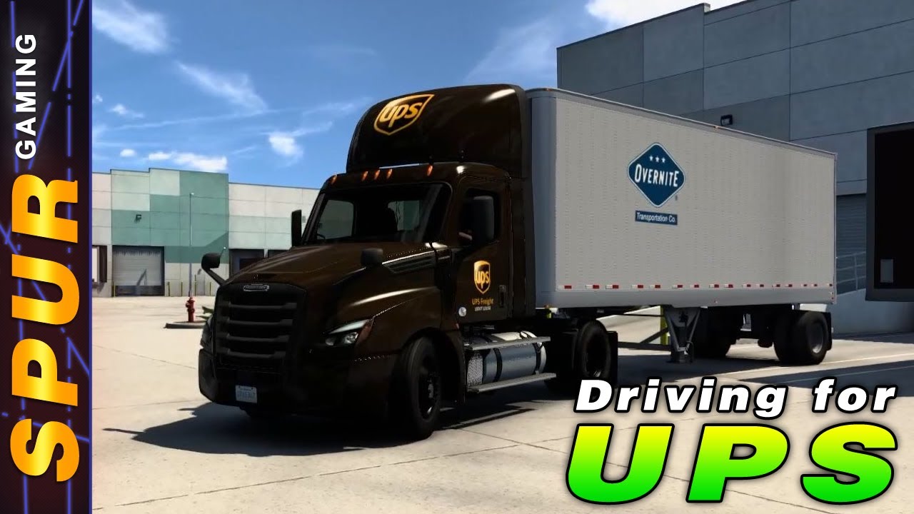 I Spent The Day Driving For Ups In American Truck Simulator Youtube
