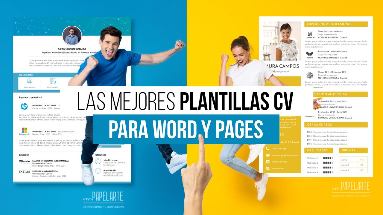 Optimiza Tu Cv 5пёџвѓј0пёџвѓј Plantillas De Currг Culum Vitae Para Word Y