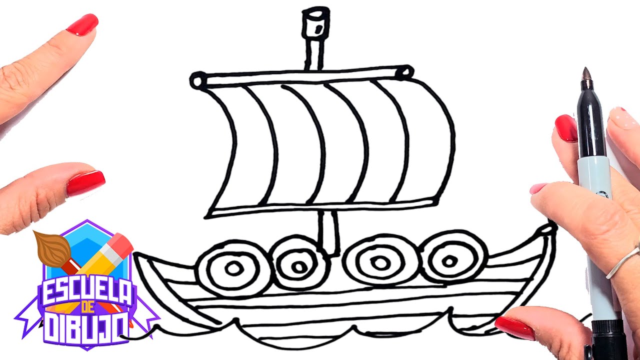 вїcгіmo Dibujar Un Barco Vikingo рџљўрџњљ Dibujo De Un Barco Vikingo Paso A