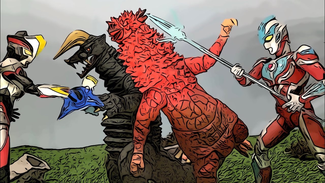 Ultraman Ginga Victory Vs Black King Pandon Ultraman Mainan Stop