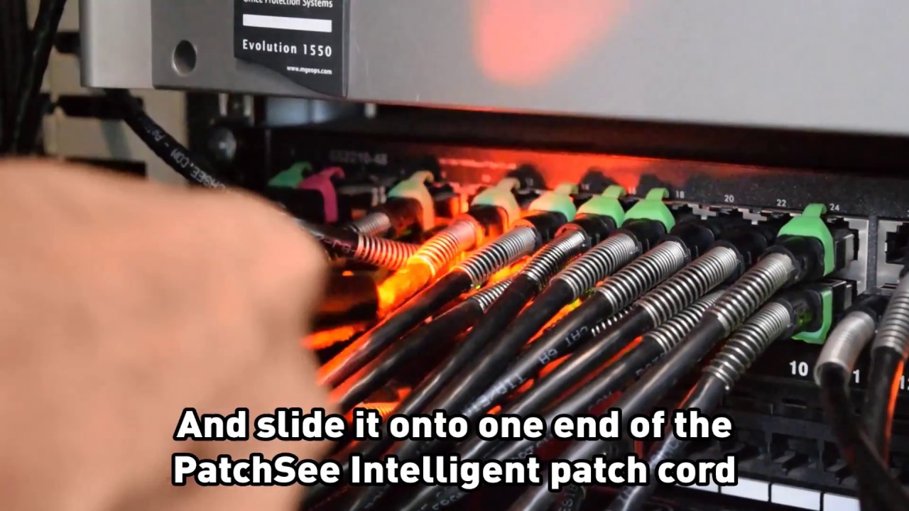Patchsee Intelligent Rj45 Patch Cord Demo Youtube