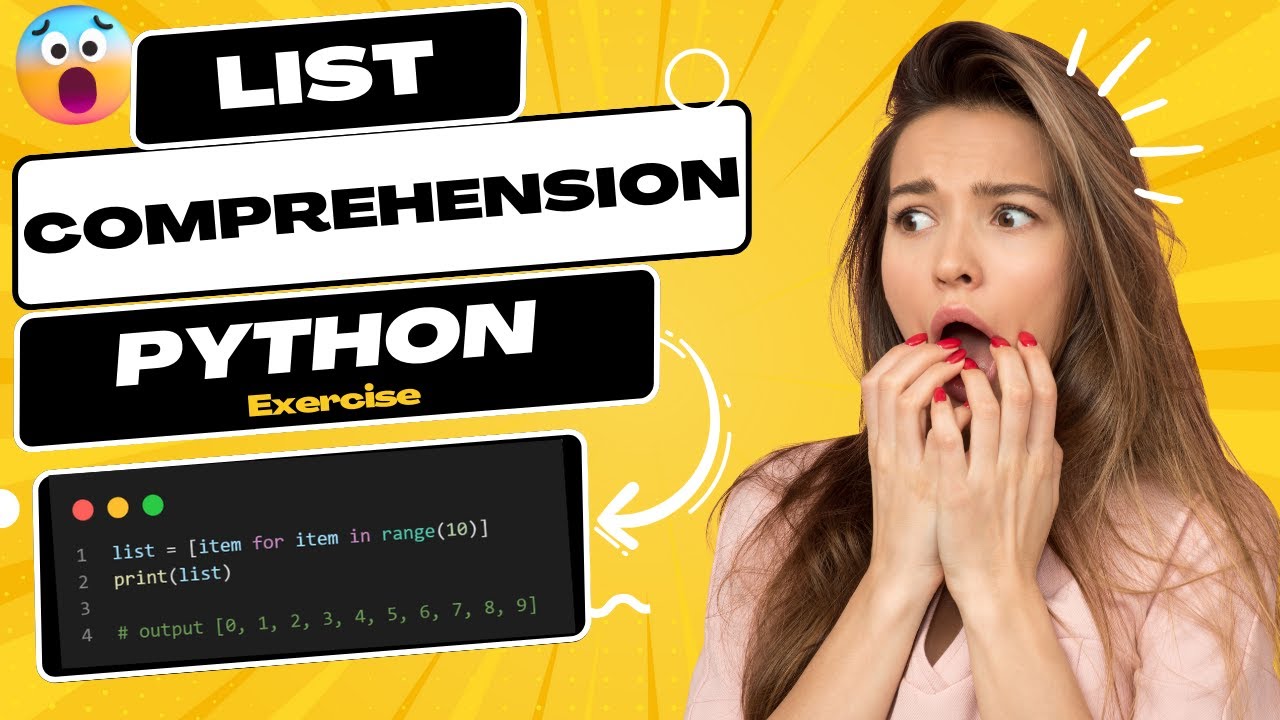 Python List Comprehension Exercise For Beginners Learn Python