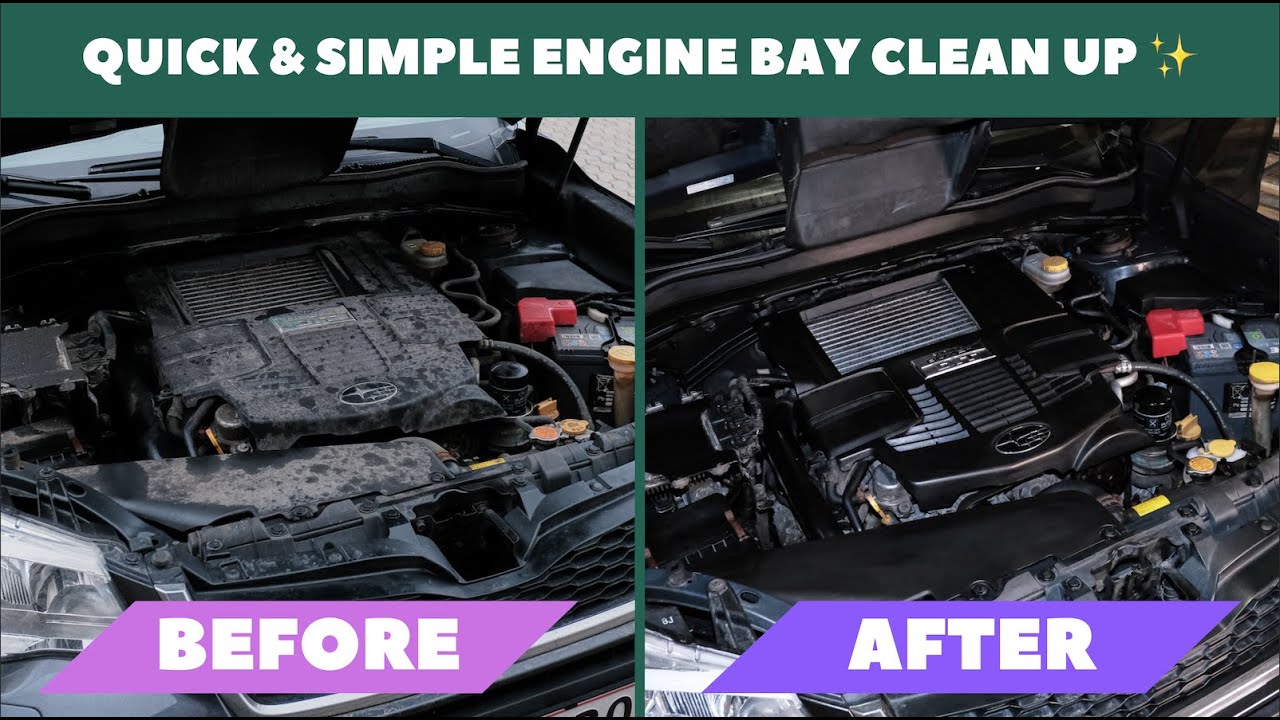 Simple Engine Bay Clean Up Youtube