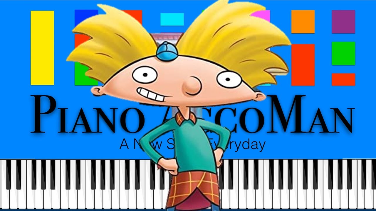 Hey Arnold Theme Song Slow Medium 4k Piano Tutorial Youtube