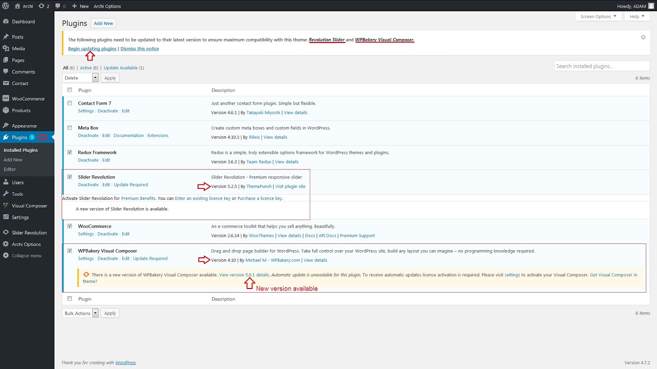 Automatic Update The Plugins Youtube