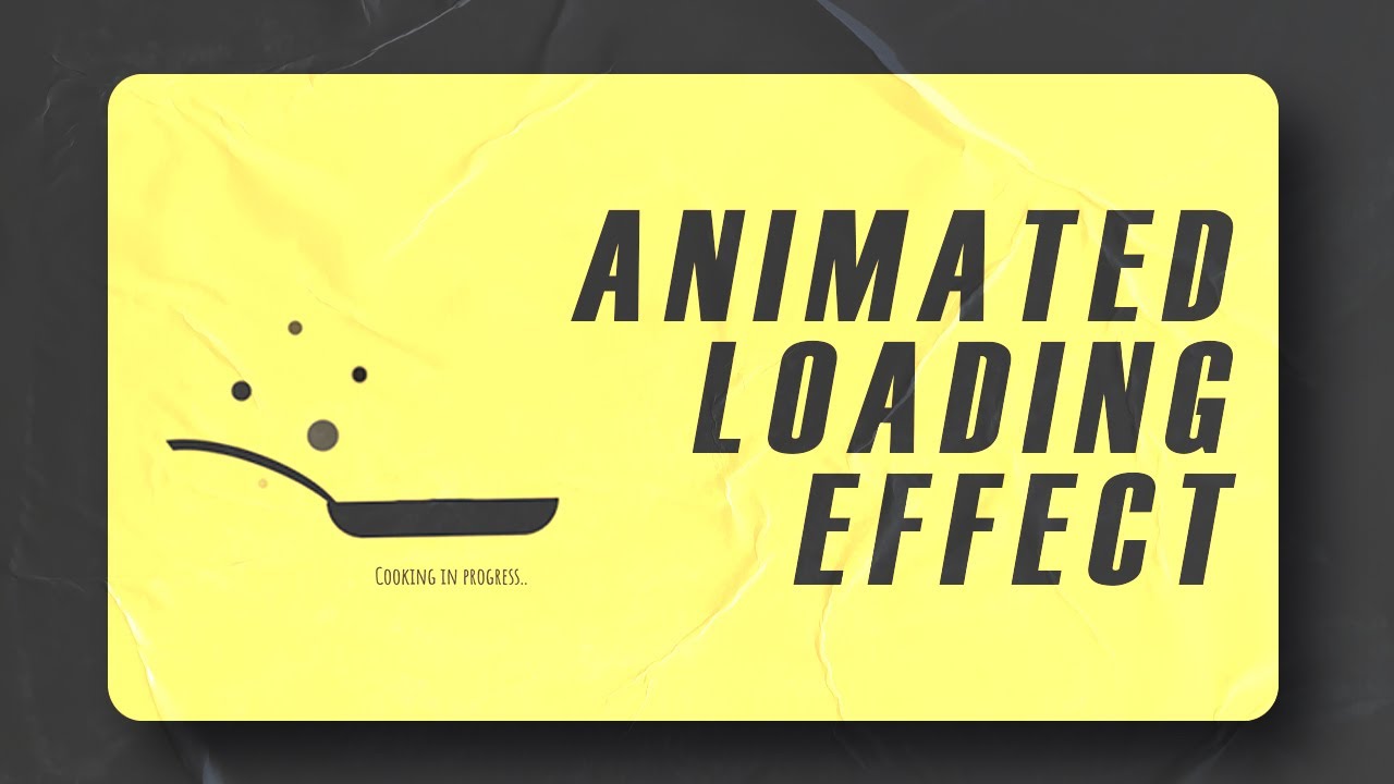 Animated Loading Effect Css Tutorial Daft Creation Youtube