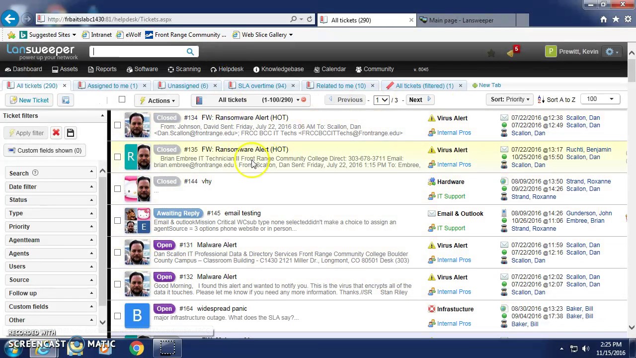 Navigating To Lansweeper Helpdesk Youtube