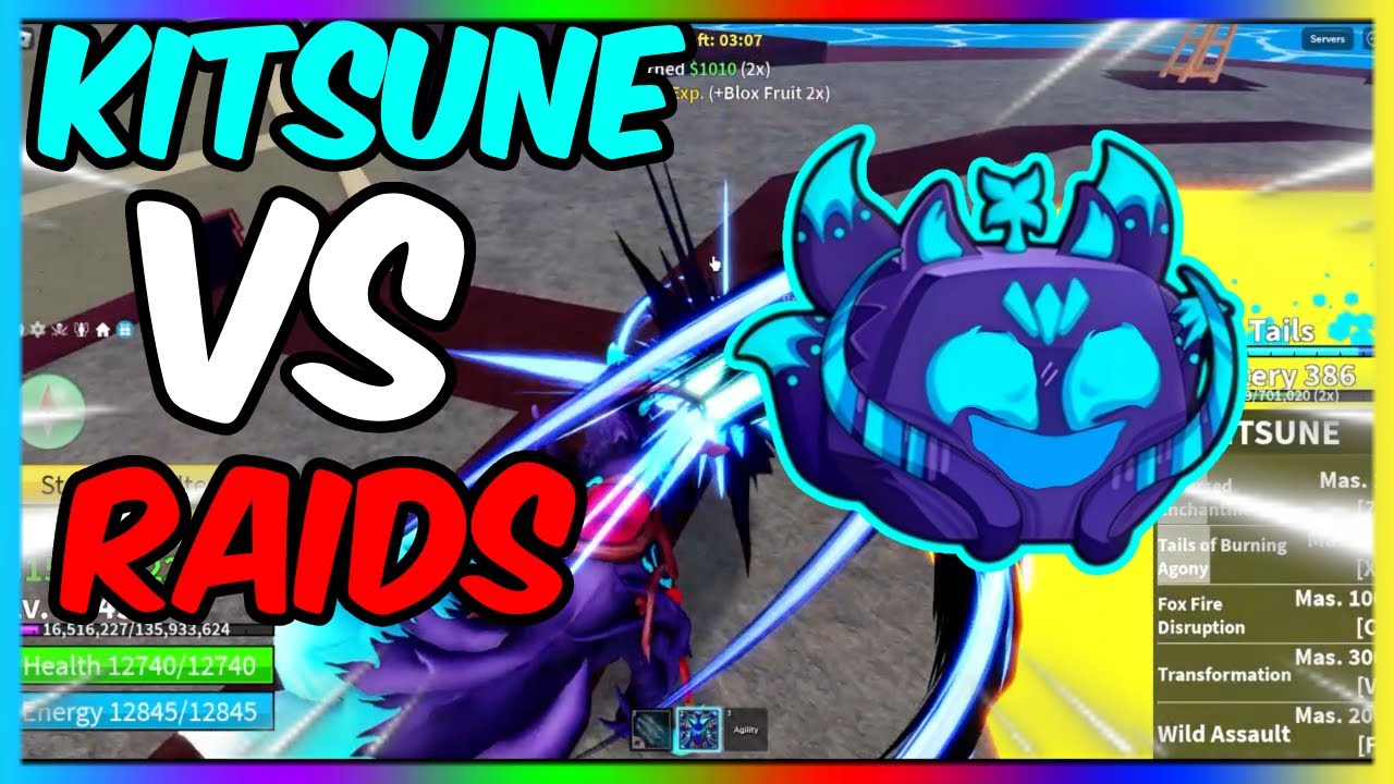 Kitsune Vs Raids Blox Fruits Youtube