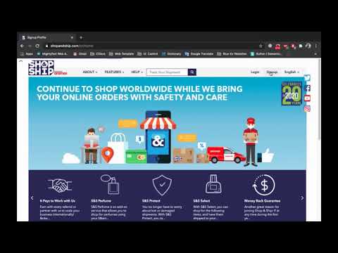 Shop And Ship Sign Up Process Youtube