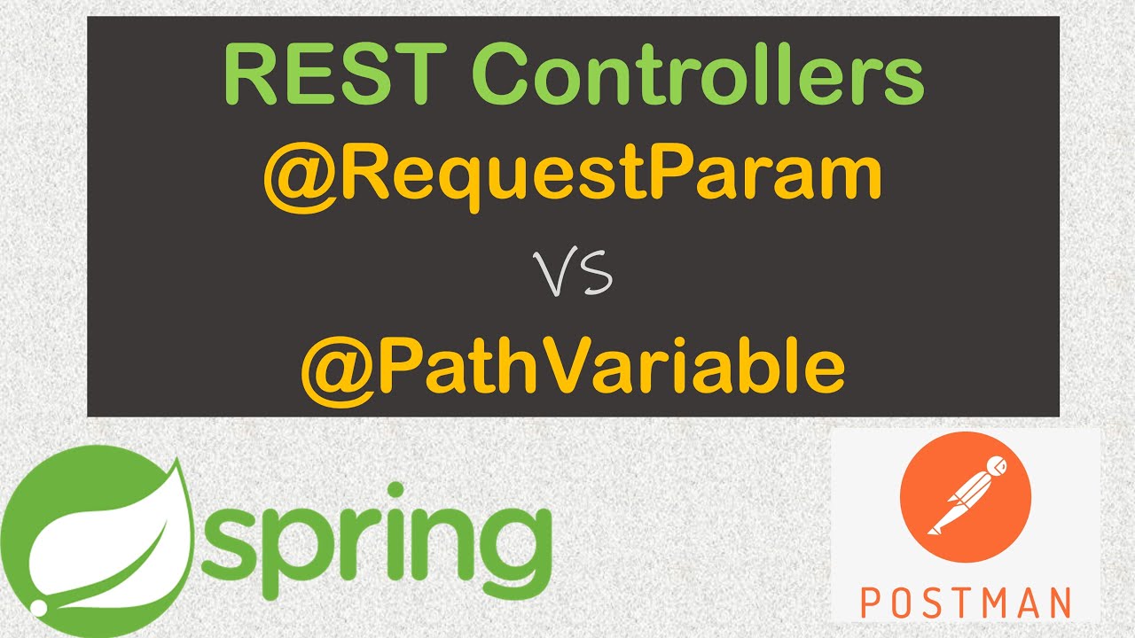 Spring Controllers Requestparam Vs Pathvariable Youtube