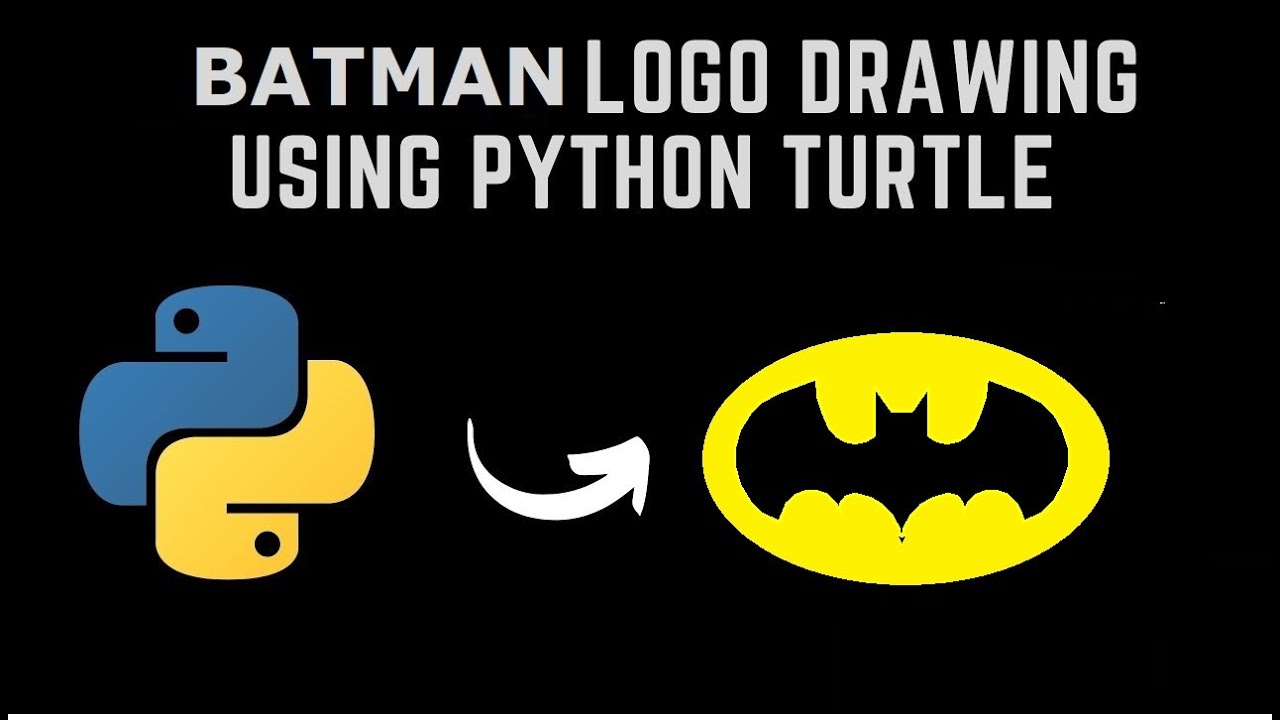 Batman Logo Using Python Turtle Youtube