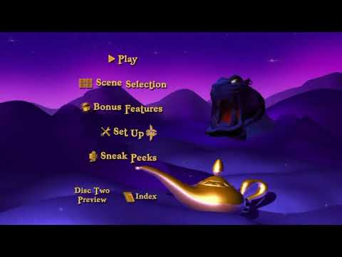 Aladdin 1992 Dvd Main Menu Walkthrough Youtube