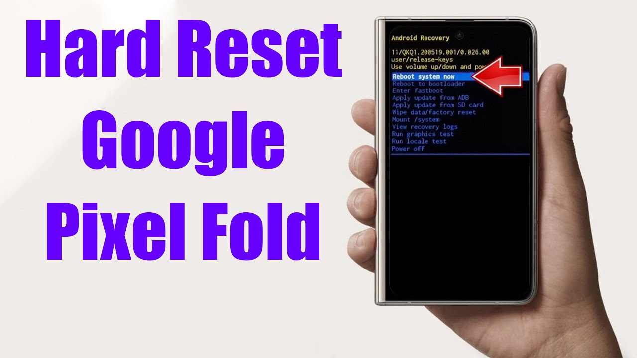 Hard Reset Google Pixel Fold Factory Reset Remove Pattern Lock