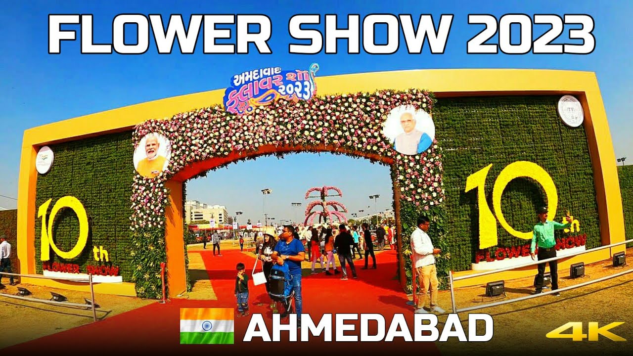 Ahmedabad Flower Show 2023 Flower Show Ahmedabad 2023 4k Youtube