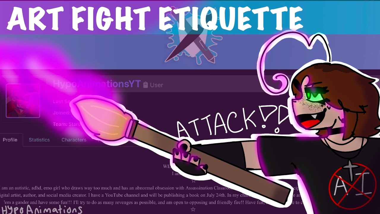 Art Fight Etiquette For Beginners Speed Paint Commentary Youtube