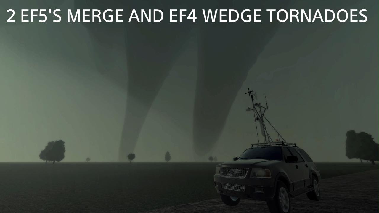 2 Twin Ef5 Tornadoes Merge While Ef4 Wedge Wreaks Havoc In Helicity Youtube