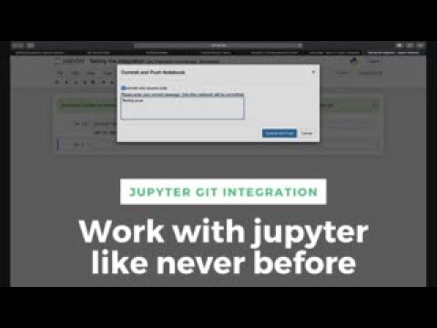 Jupyter Notebooks Github Version Control Extension Youtube