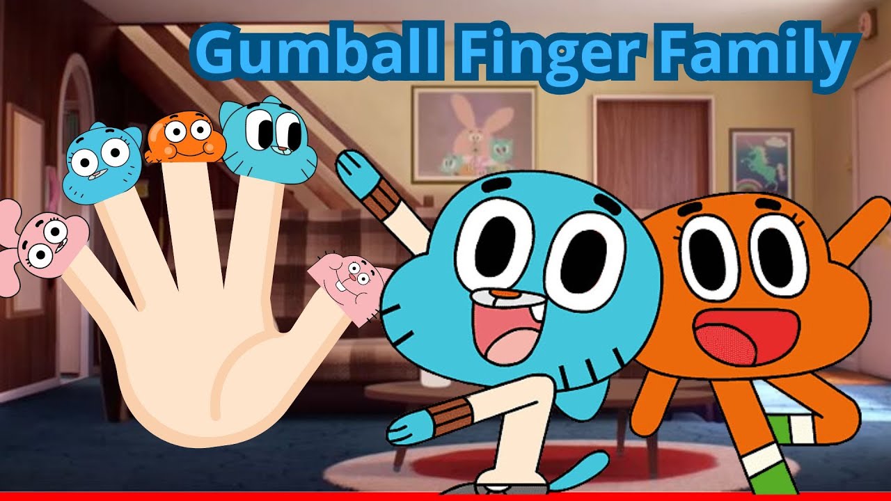 Gumball Finger Family Songs Lollitunes Nursery Rhymes Kids Songs