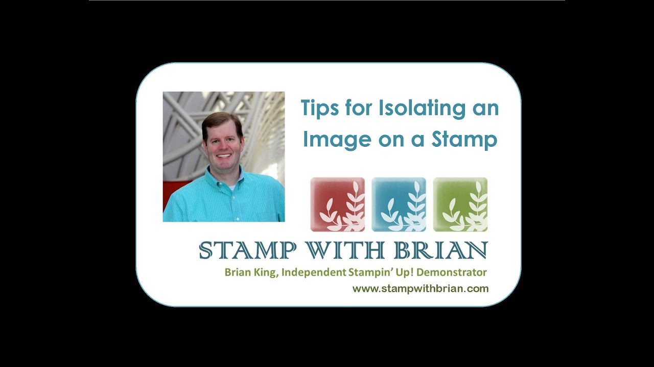 Isolating Images On A Stamp Youtube