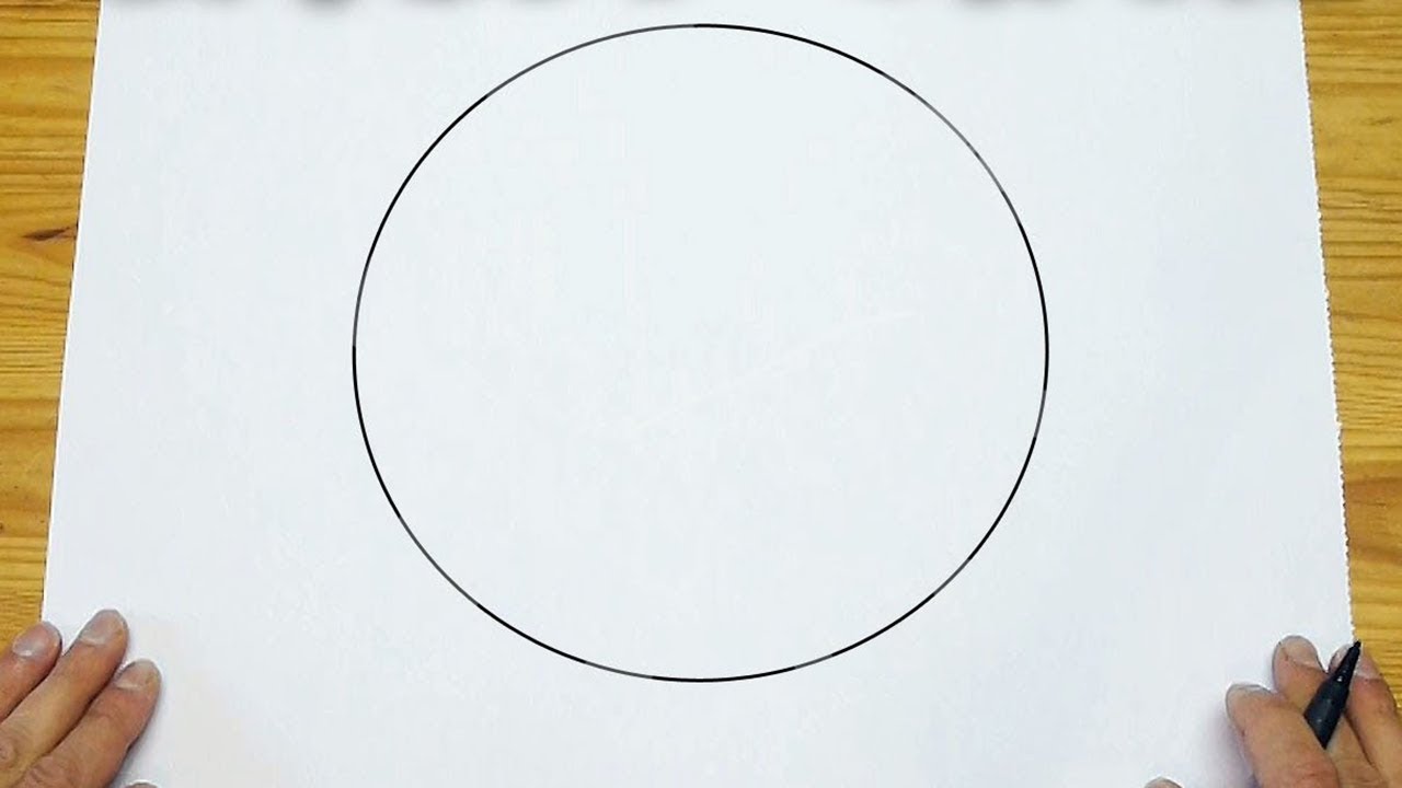 How To Draw A Perfect Circle In Under 2 Minutes Youtube