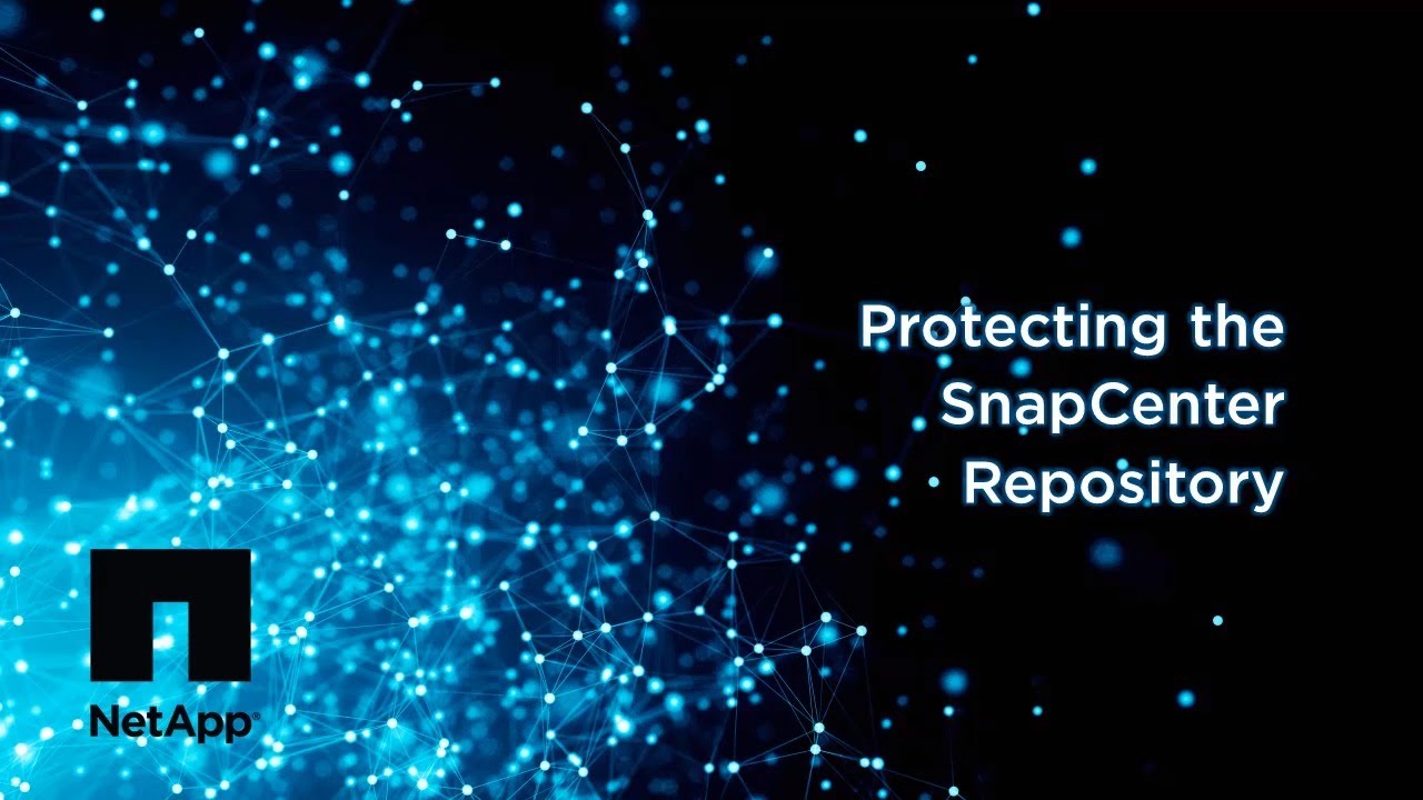 Protecting The Snapcenter Repository Youtube