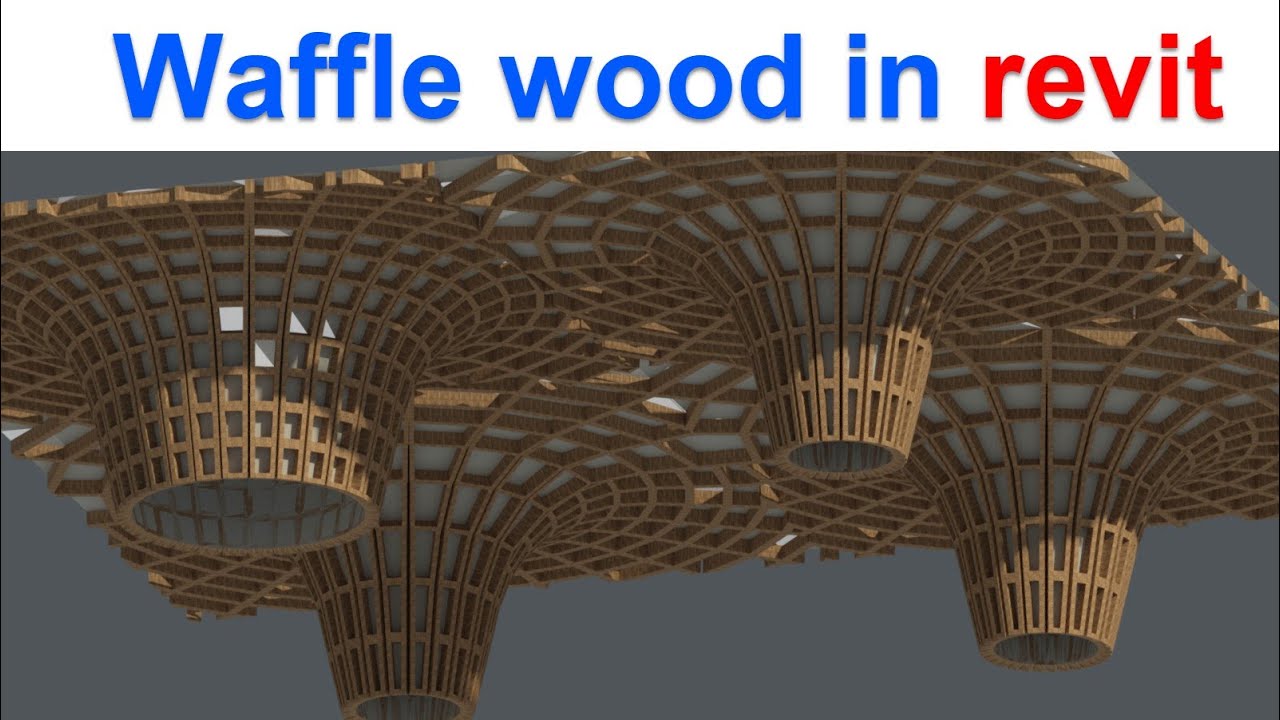 Revit Tutorial Day 40 Waffle Wood In Revit Youtube