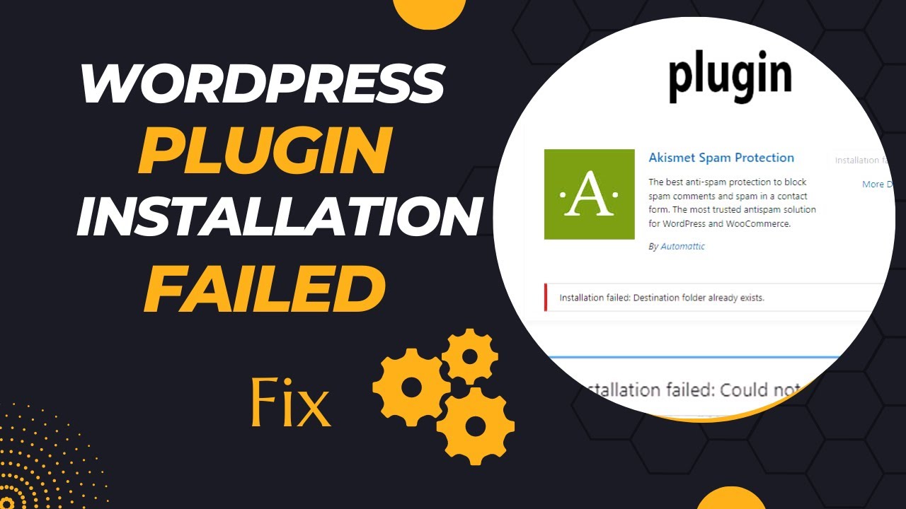 Fix Wordpress Plugin Installation Failed Youtube