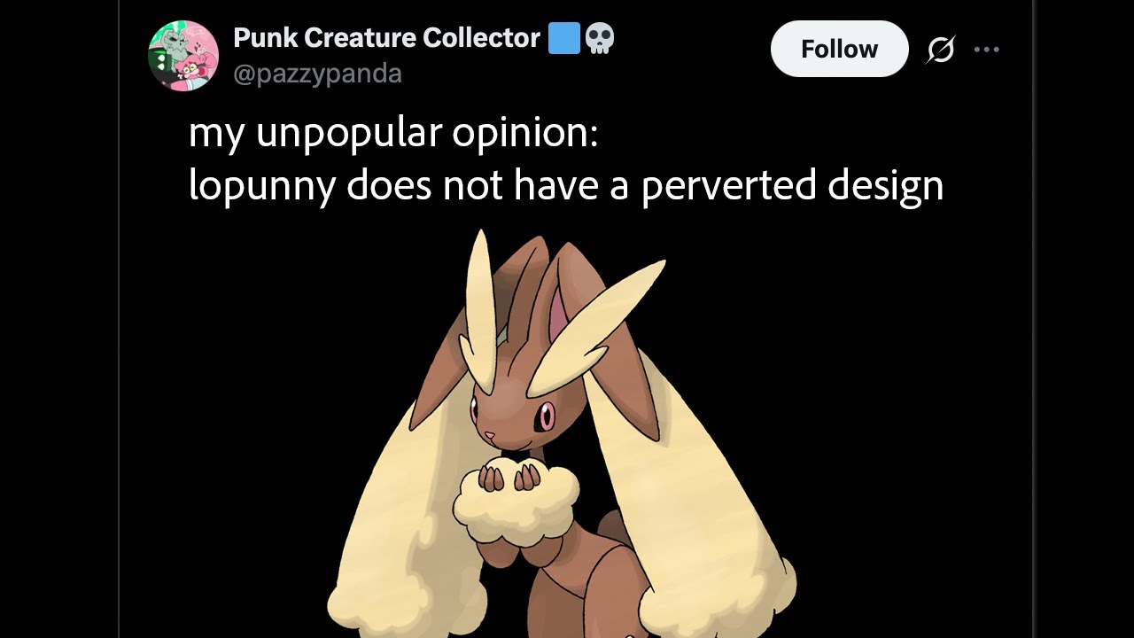 Lopunny Does Not Have A Perverted Design Youtube