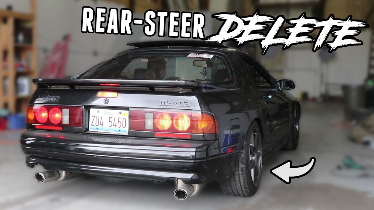 Rear Steer Delete On The Fc Rx7 Youtube