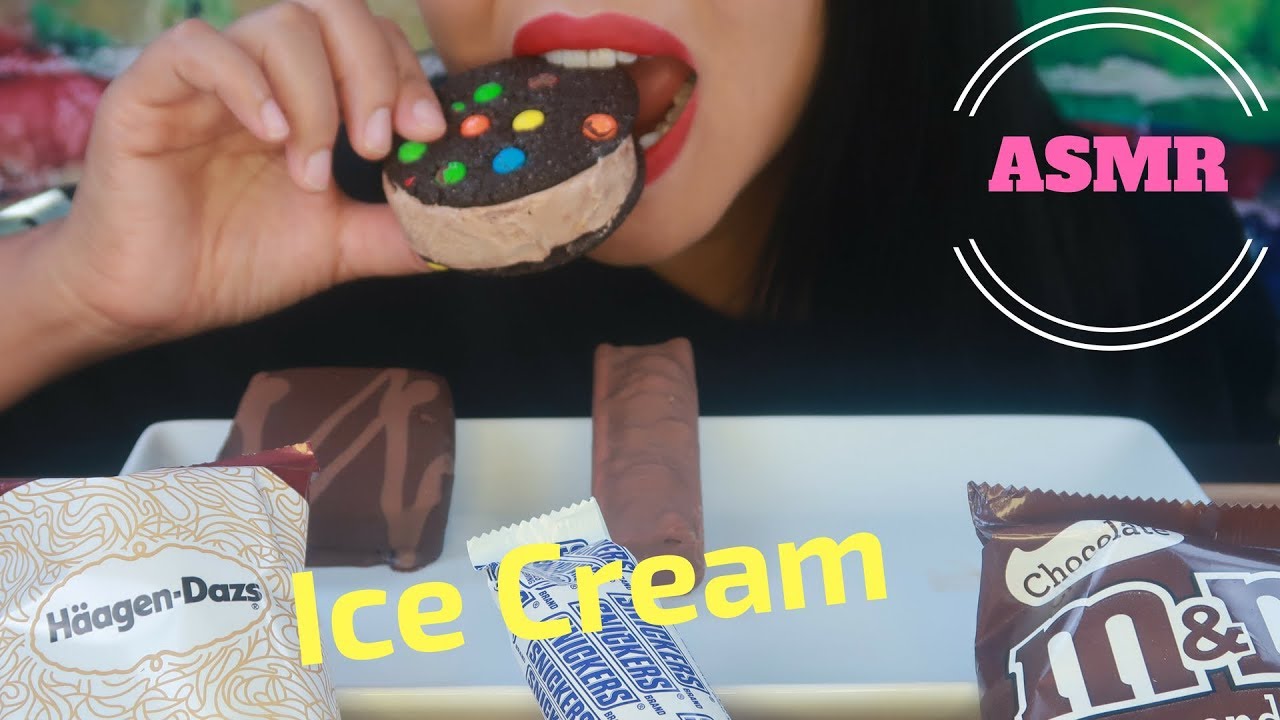 Asmr Ice Cream Eating Sounds No Talking Youtube