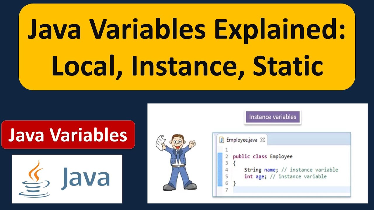 Instance Static Local Variables Example In Java Free Word