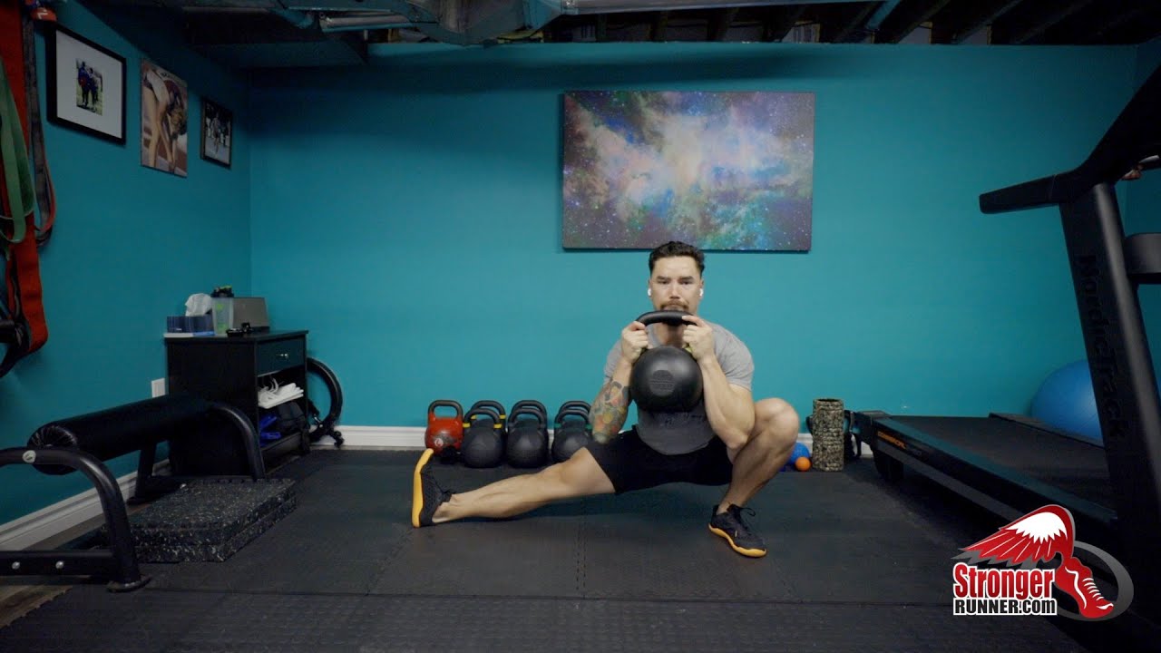Cossack Goblet Squat In Place Demo Youtube