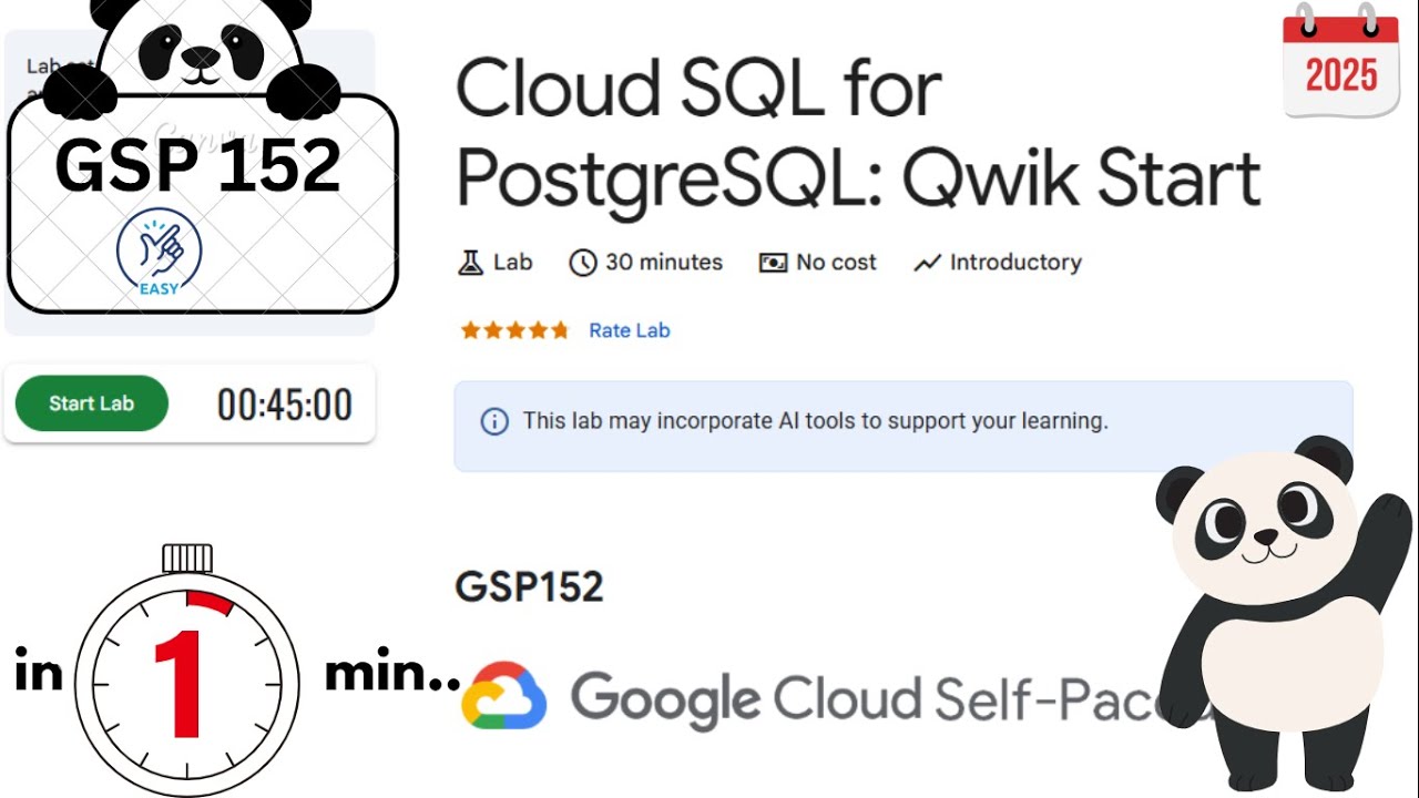 Cloud Sql For Postgresql Qwik Start Gsp152 Qwiklabs Arcade
