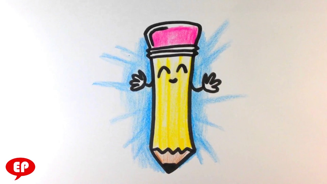 How To Draw A Pencil Cute Easy Pictures To Draw Youtube