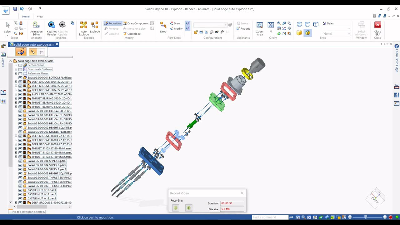 70 Auto Exploded View Solid Edge Assembly Explode In Solid Edge How