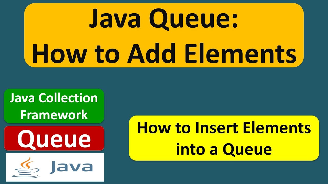 Java Queue How To Add Elements Java Collection Framework Youtube