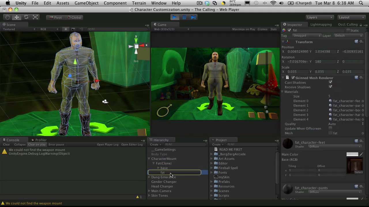 181 Unity3d Tutorial Character Customization Part 12 Youtube