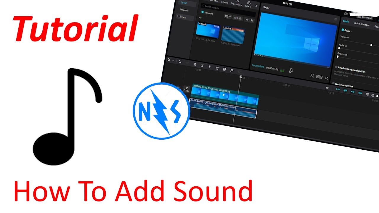 Tutorial How To Add Sound Youtube