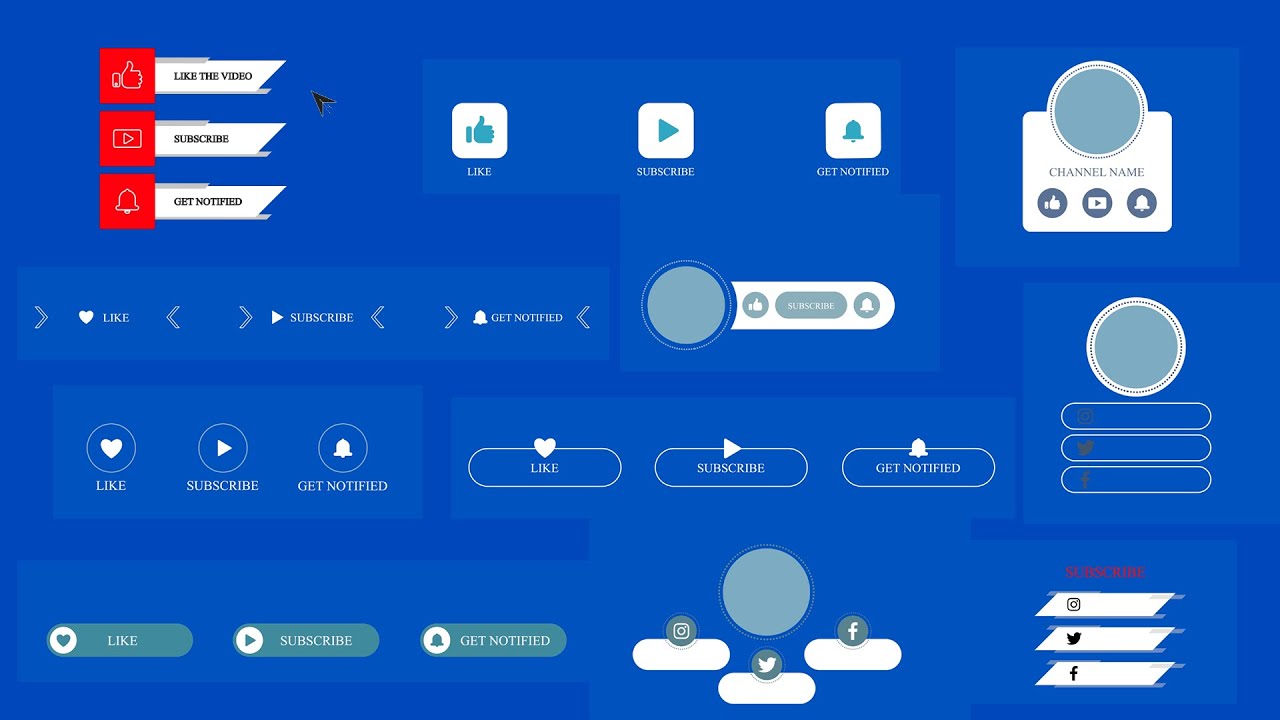 Pack Like And Subscribe Youtube Youtube