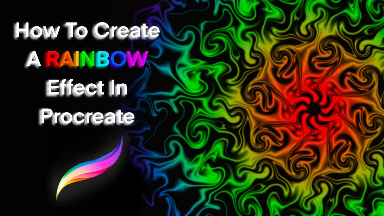 How To Create A Rainbow Effect In Procreate Youtube