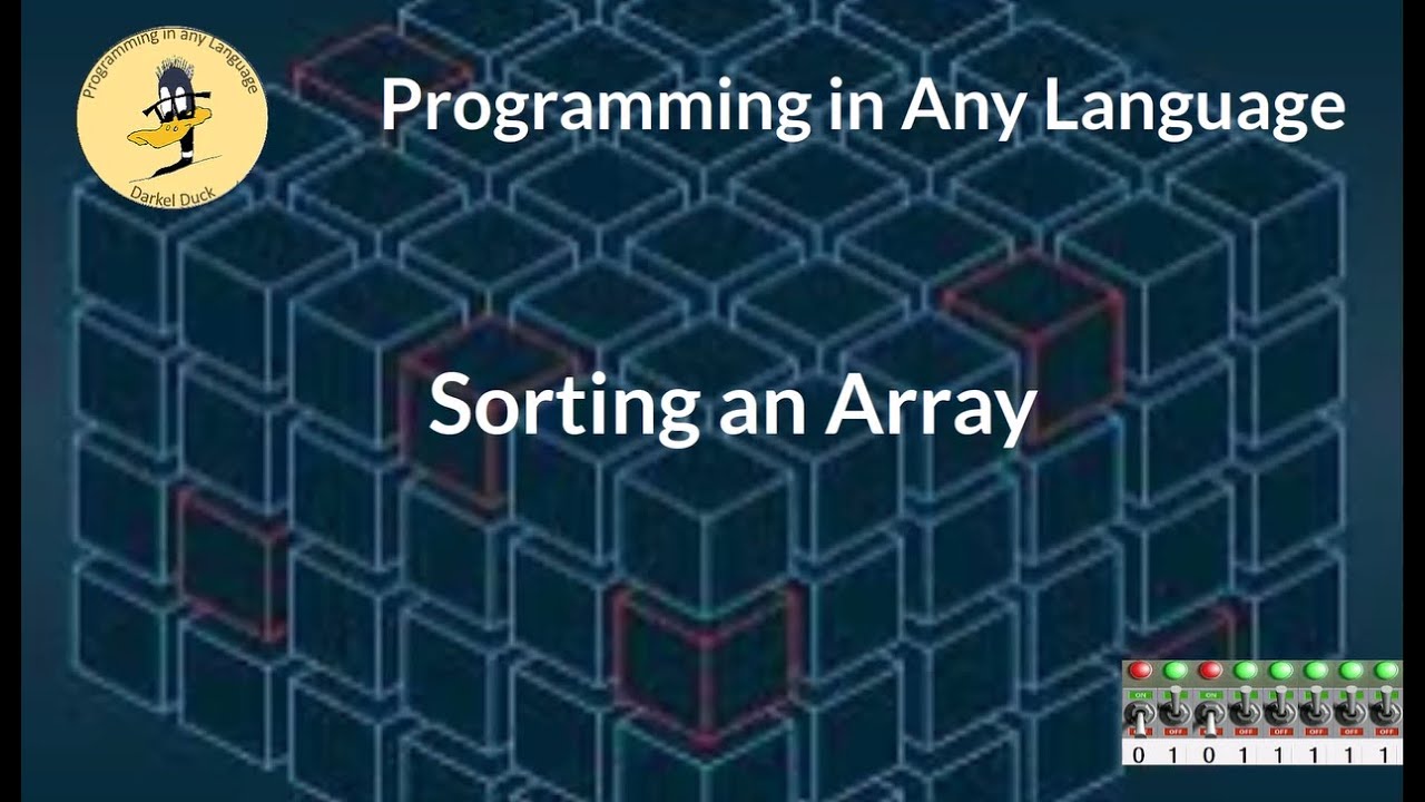 Sorting An Array Youtube