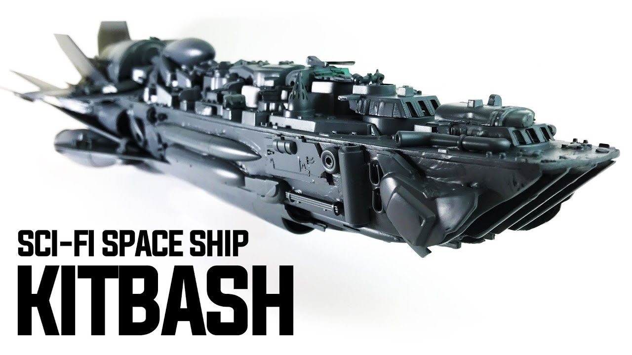 Kitbash Sci Fi Space Ship How To Youtube