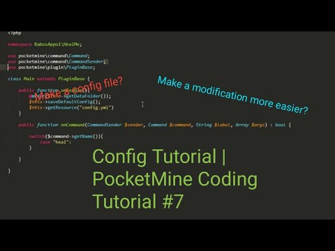 Config Tutorial Pocketmine Coding Tutorial 7 Youtube