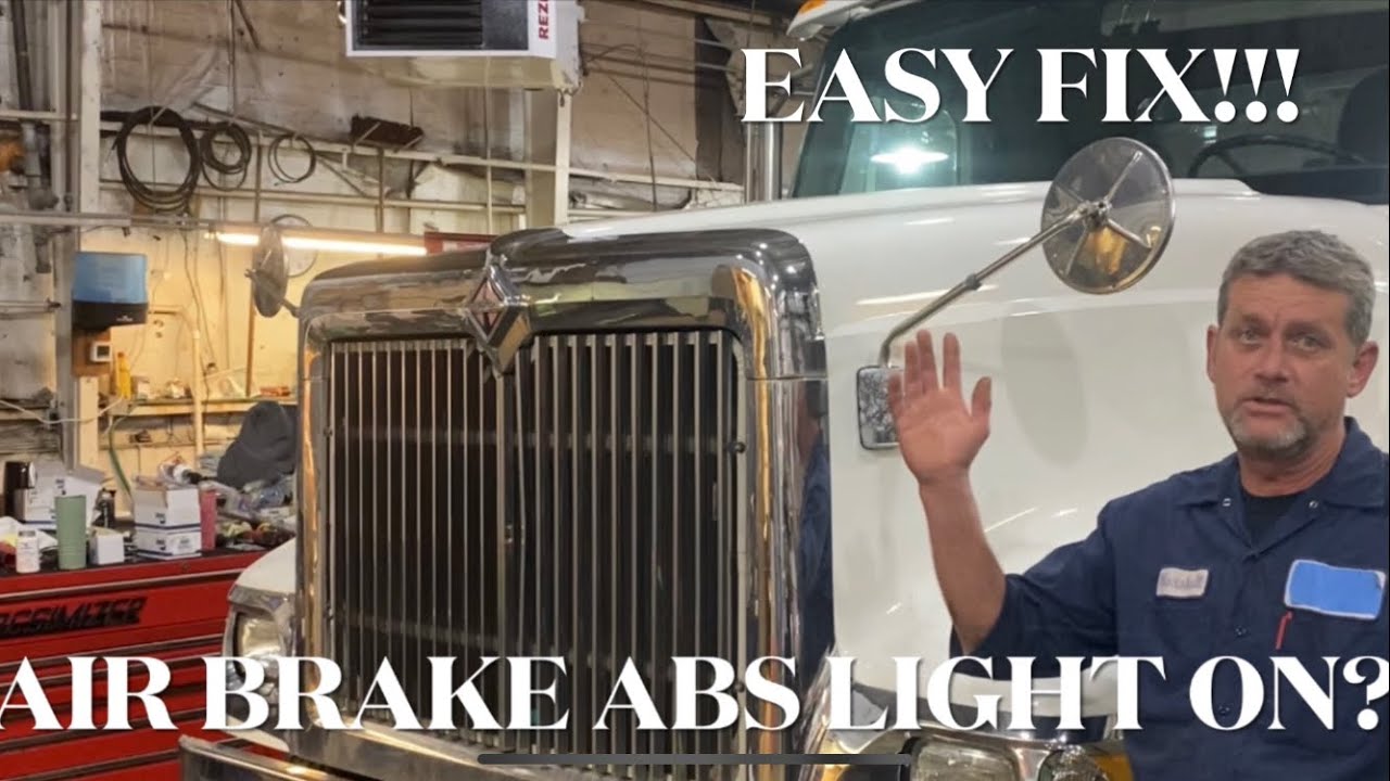 Abs Light On Bendix Air Brake System Fix Youtube