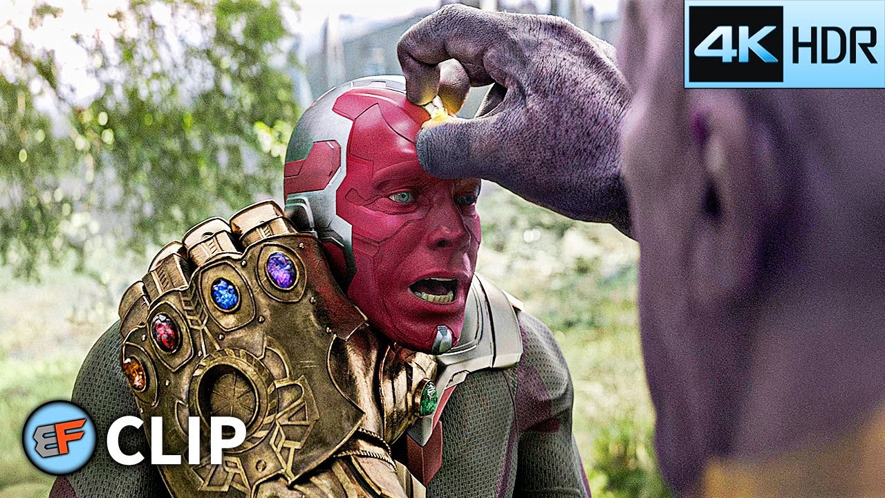 Thanos Kills Vision Thanos Uses Time Stone Avengers Infinity War