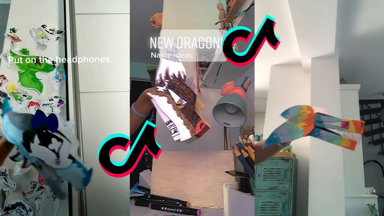 Dragon Puppet Crafts Paper Dragon Tiktok Compilation 258 Youtube