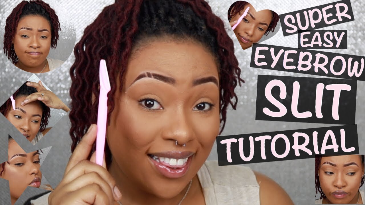 Beginner Friendly Eyebrow Slit Tutorial Nadia Blings Youtube