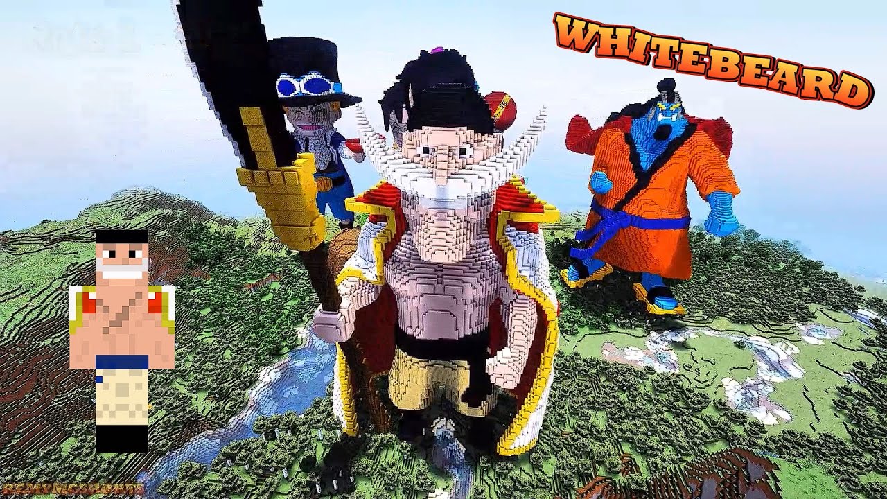 Whitebeard Edward Newgate One Piece Minecraft Build Challenge