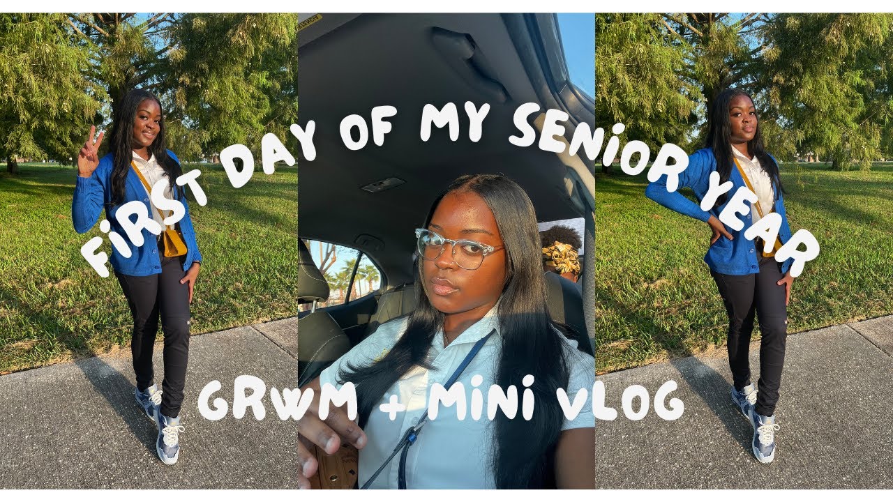 First Day Of School Grwm Mini Vlog Senior Year Youtube