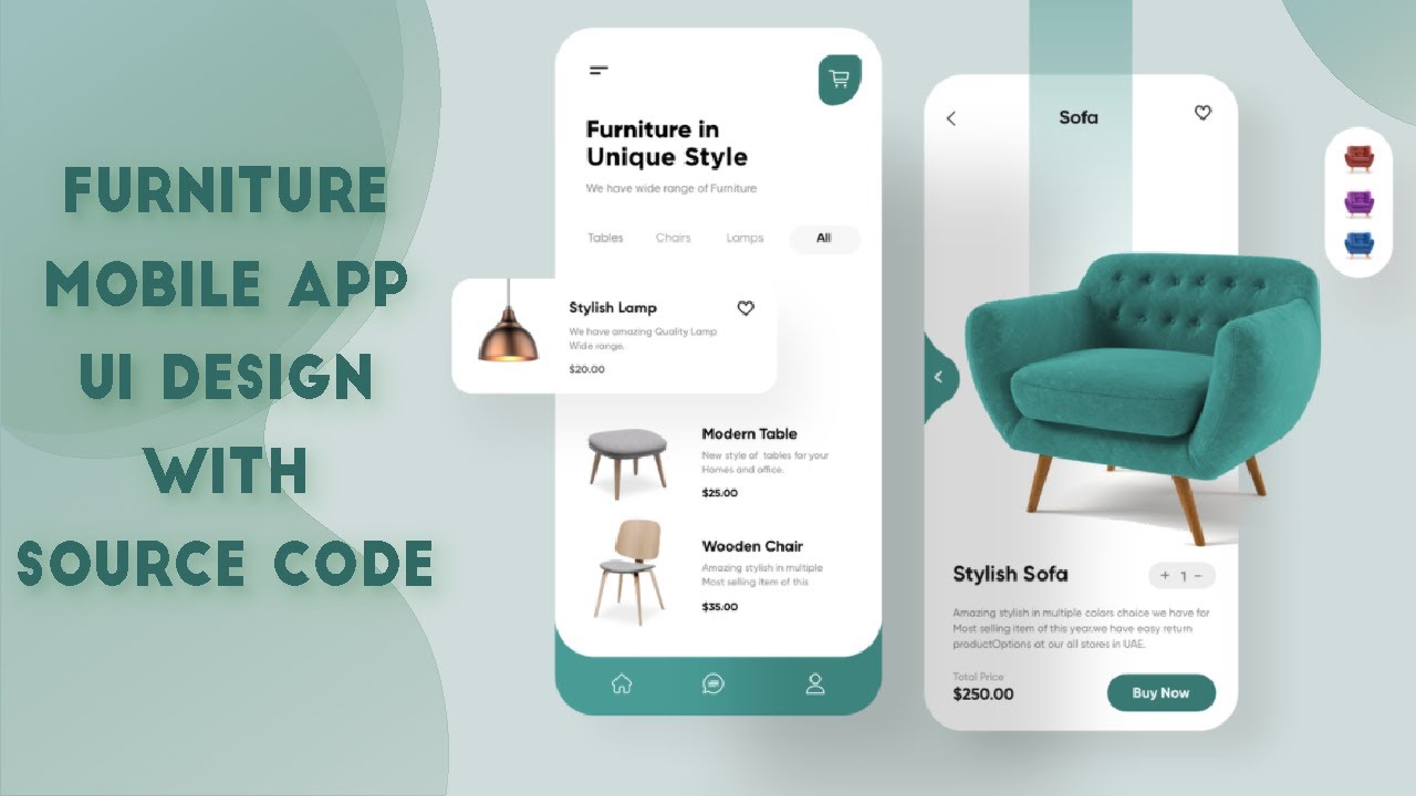 Furniture App Flutter Ui Design Speed Code 2022 Youtube